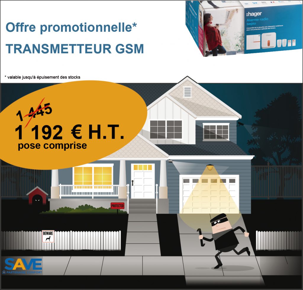 Offre * promotionnelle TRANSMETTEUR GSM - SAVE